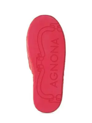 Agnona Stretch Cotton Terry Slippers