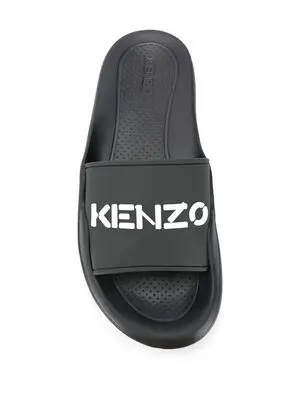 Kenzo Logo Embossed Slip-on Sandals