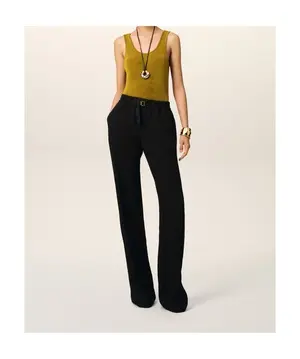 Ami Flare Fit Elasticated Trousers