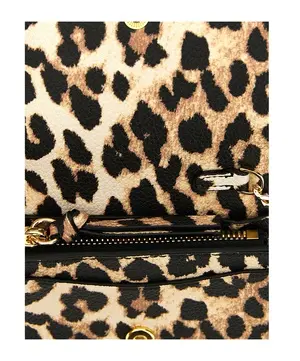 GANNI Card Holder With Butterfly Logo Keychain