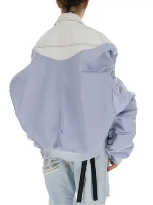 BEN TAVERNITI UNRAVEL PROJECT Denim Splicing Casual Jacket