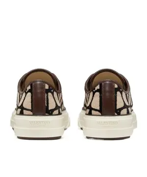 Valentino Garavani Monogram Round Toe Low-top Sneakers