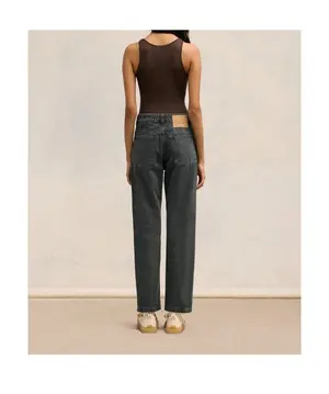 Ami Logo Patch Straight Leg Jeans