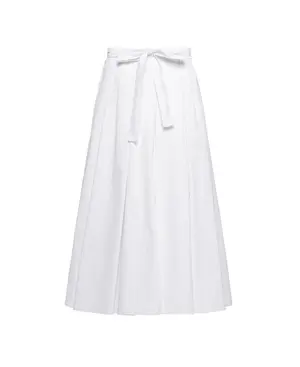Prada Girded Waist Pleated Skirt