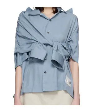 Mihara Yasuhiro Oversized Logo Patch Shirt