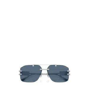 Versace Geometric-frame Sunglasses - Blue