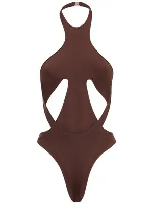 MUGLER Lycra Cut-out One-piece Swimsuit