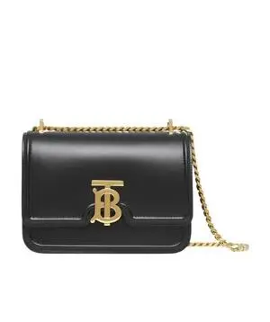 Burberry Small Tb Leather Bag With Metal Chain Strap