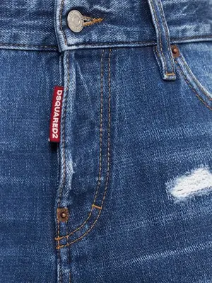 Dsquared2 Loose Twist Wide Leg Denim Jeans
