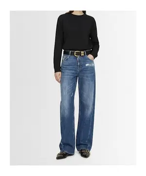 Dsquared2 Loose Twist Wide Leg Denim Jeans