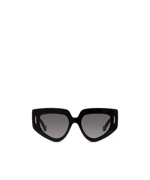 Loewe Anagram Geometric Frame Sunglasses - Black