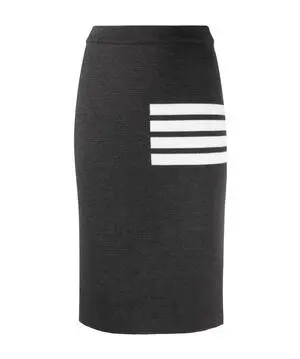 Thom Browne 4-bar Fitted Knit Skirt