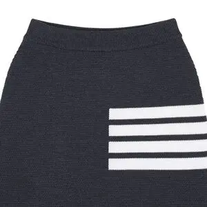 Thom Browne 4-bar Fitted Knit Skirt