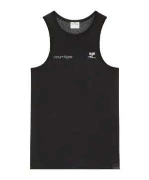 COURREGES Courrèges Printed Mesh Tank Top