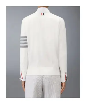 Thom Browne Four-bar Merino Wool Cardigan