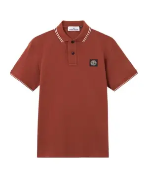Stone Island Logo Patch Slim Polo Shirt