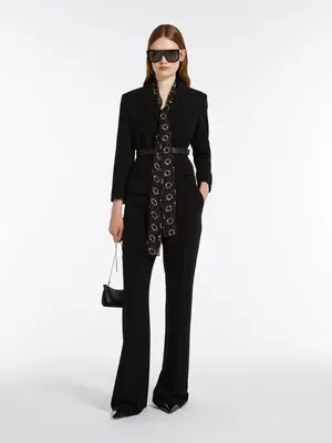 Max Mara High Waisted Straight Leg Trousers