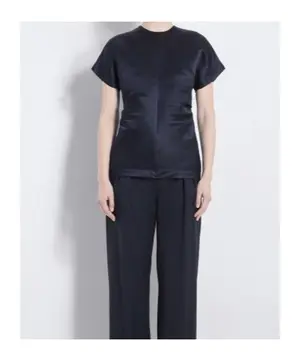 LOULOU STUDIO Silk Linen Organza Top
