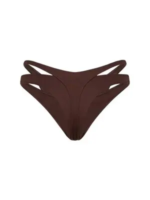 MUGLER Strappy Cutout Bikini Bottoms