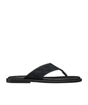 Dior Logo Jacquard Slip-on Sandals
