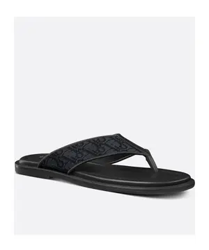 Dior Logo Jacquard Slip-on Sandals