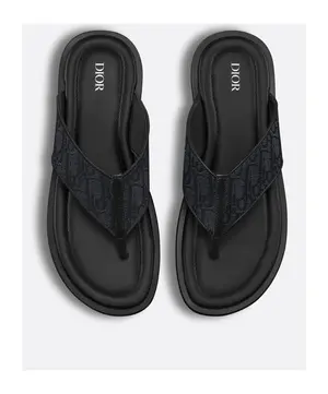 Dior Logo Jacquard Slip-on Sandals