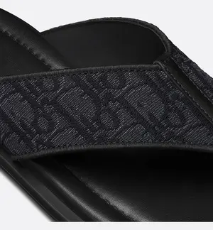 Dior Logo Jacquard Slip-on Sandals