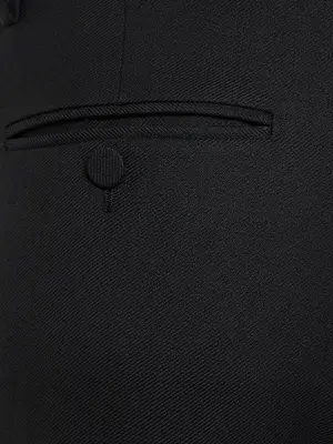 TOM FORD Virgin Wool Blend Twill Straight Leg Pants