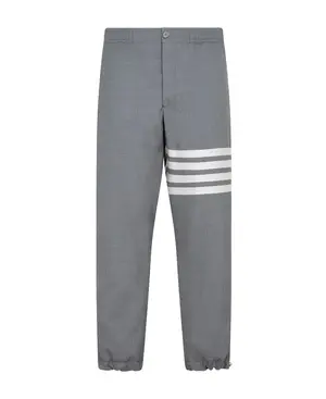 Thom Browne Brown Straight Leg Trousers