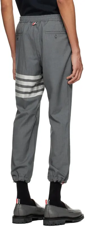 Thom Browne 4-bar Straight Leg Trousers - Medium Gray