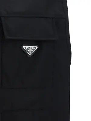 Prada Logo Plaque Zip-up Gilet