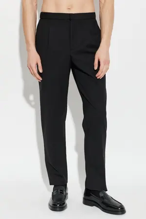 Emporio Armani Tailored Pleated Trousers - Black