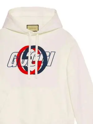 Gucci Logo Printed Drawstring Hoodie