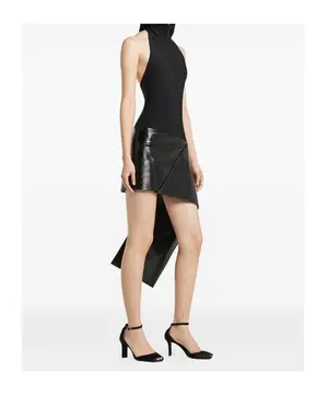 COURREGES Halter Neck Backless Bodysuit With Logo Detail