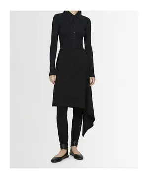 Attico Tailored Pants With Asymmetrical Overlay