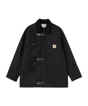 Carhartt Work In Progress Adair Logo Patch Jacket - Black/black