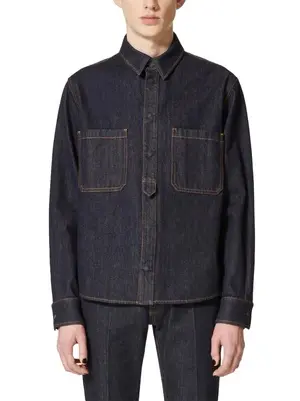 Valentino Garavani Logo-patch Denim Shirt