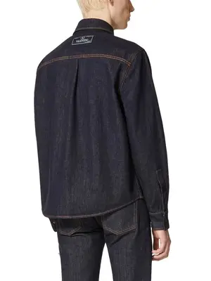 Valentino Garavani Logo-patch Denim Shirt