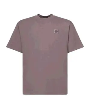 Stone Island Logo Patch Crewneck T-shirt - Gray