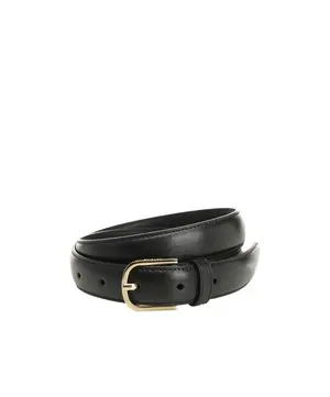 TOTEME Slim Belt With Buckle - Black