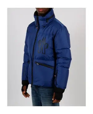 Moncler Verdons Logo-appliqué Hooded Down Jacket