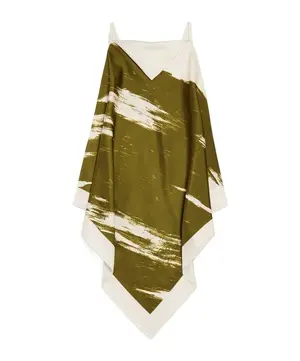Balenciaga Brush Scratch Scarf Top - Khaki