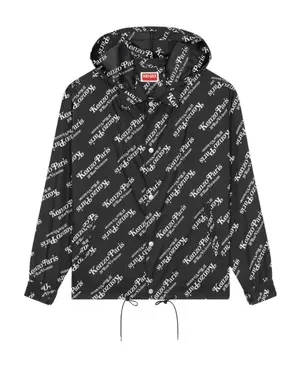 Kenzo All-over Logo Printed Windbreaker