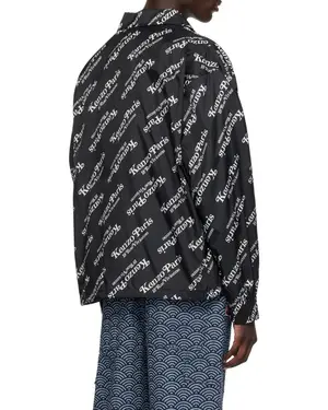 Kenzo All-over Logo Printed Windbreaker