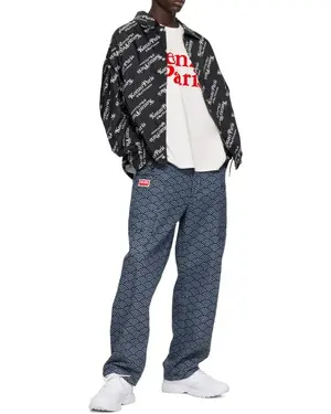 Kenzo All-over Logo Printed Windbreaker