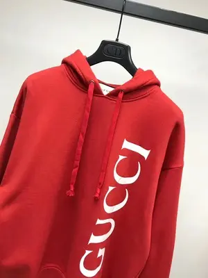 Gucci Logo Print Hoodie