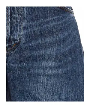 Chloé High-waisted Denim Shorts With Engraved Horn Buttons
