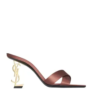 Saint Laurent Opyum Open Toe Mules - Multicolor