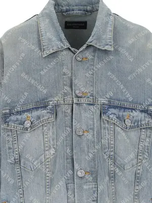 Balenciaga Logo-print Denim Jacket