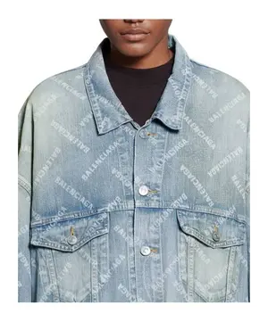 Balenciaga Logo-print Denim Jacket